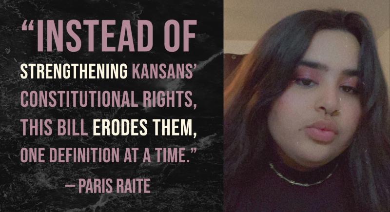 Paris Raite: Kansas bill seeks to criminalize environmentalists ...