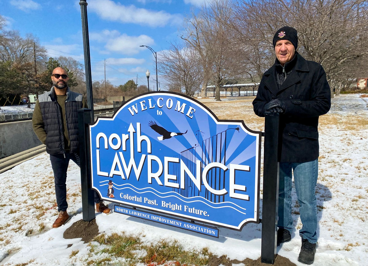 Unique elements of North Lawrence make up new welcome sign – The ...