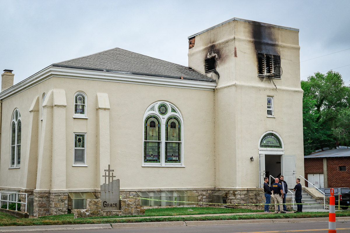 Stull church fire causes no injuries, but damages bell tower and main ...