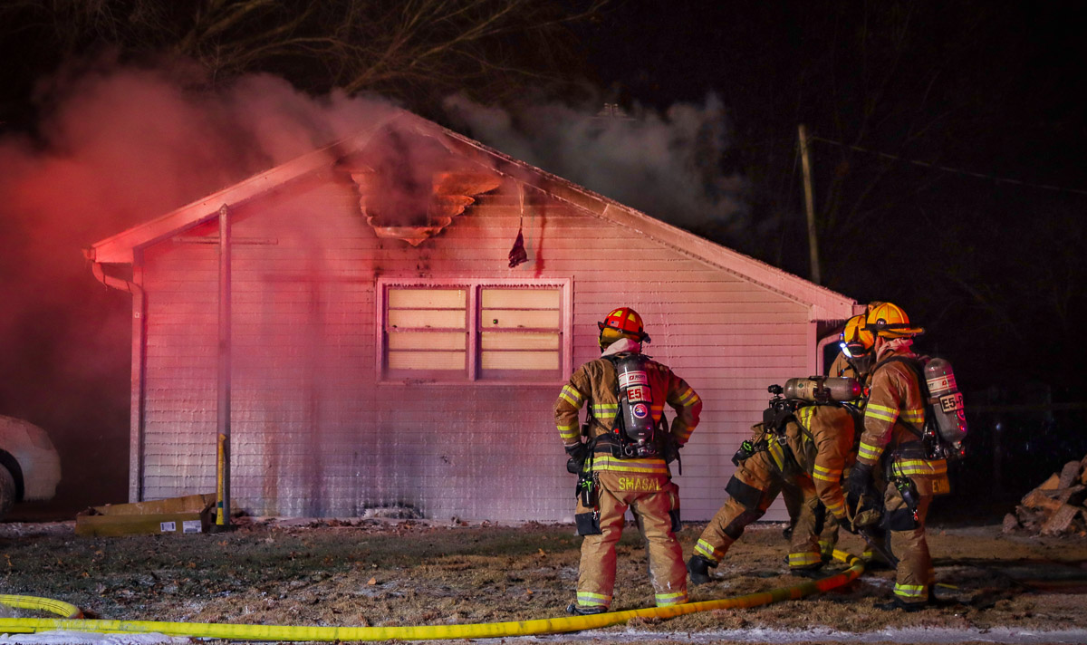 Lawrence home damaged in fire; officer suffers some smoke inhalation ...