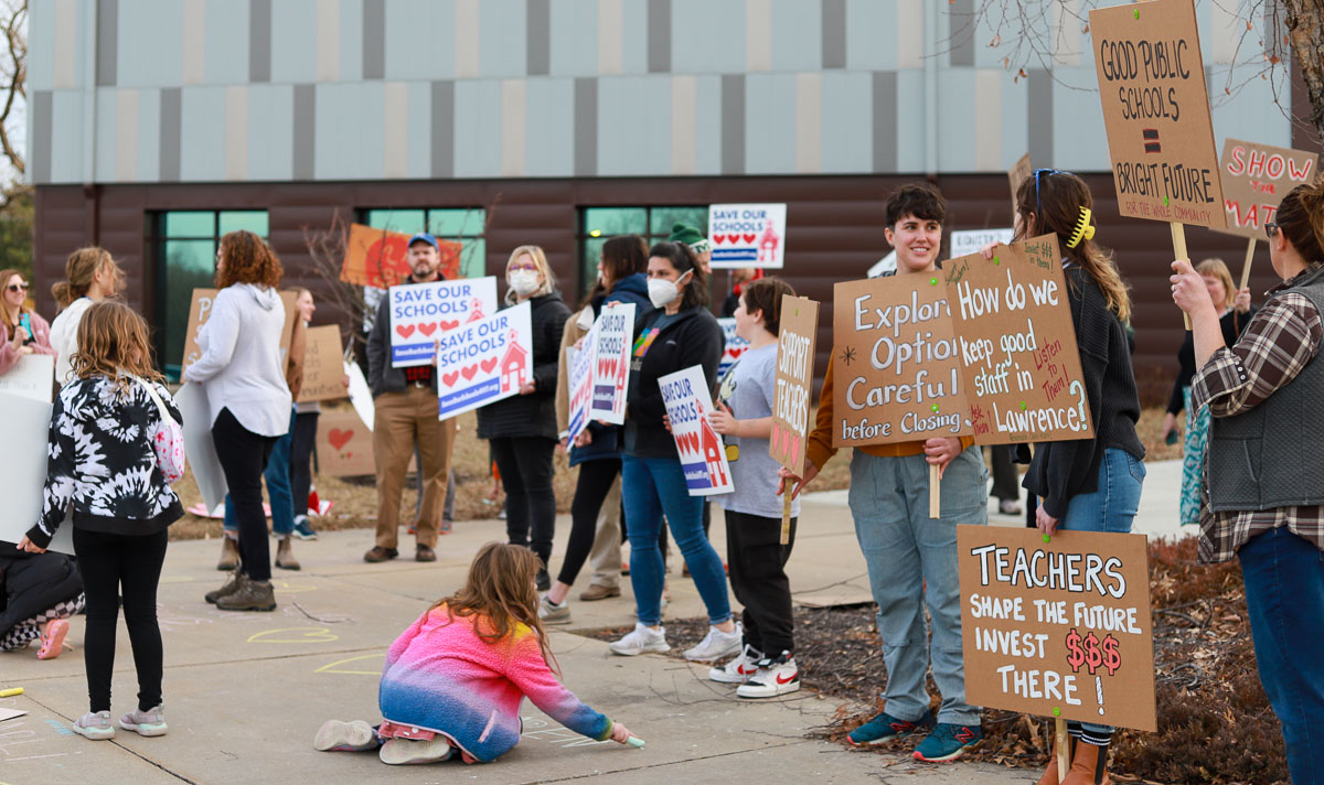 Save Our Schools 497 group rallies ahead of Lawrence school board ...