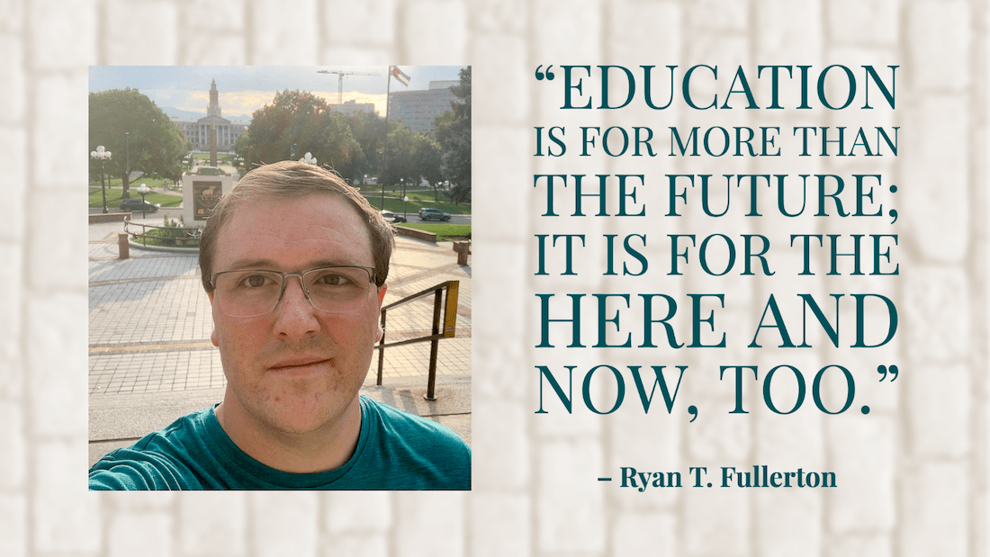Ryan Fullerton: Education and job training are not the same thing; we ...
