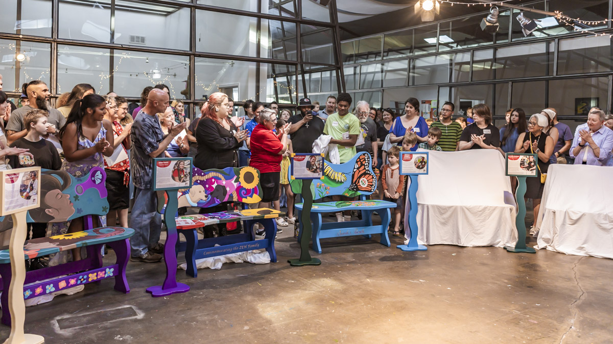 Young artists of Van Go unveil 20 new benches, share what they learned ...