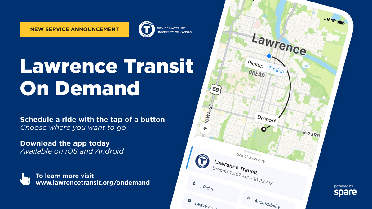 Lawrence Transit launches overnight rides on demand – The Lawrence Times