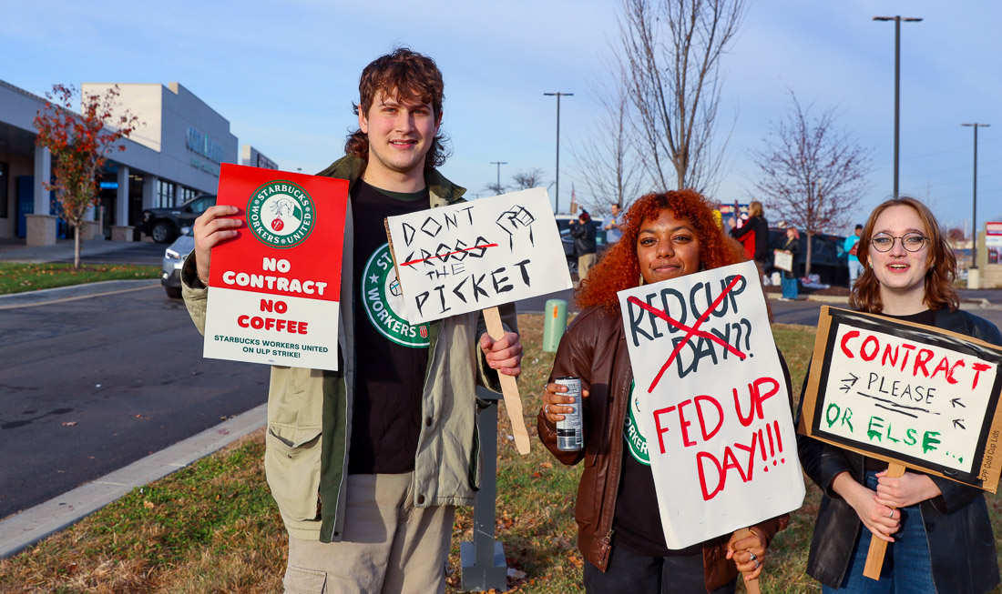 Unionized Starbucks workers in Lawrence join national strike – The ...