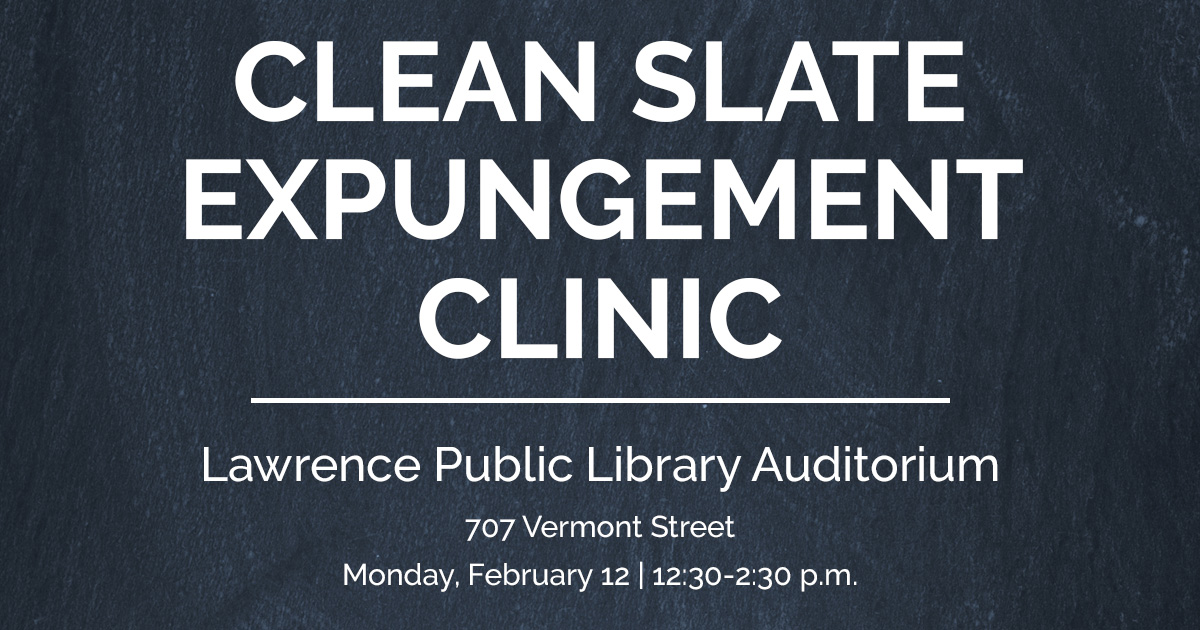 Criminal case expungement clinic coming up at Lawrence library – The ...
