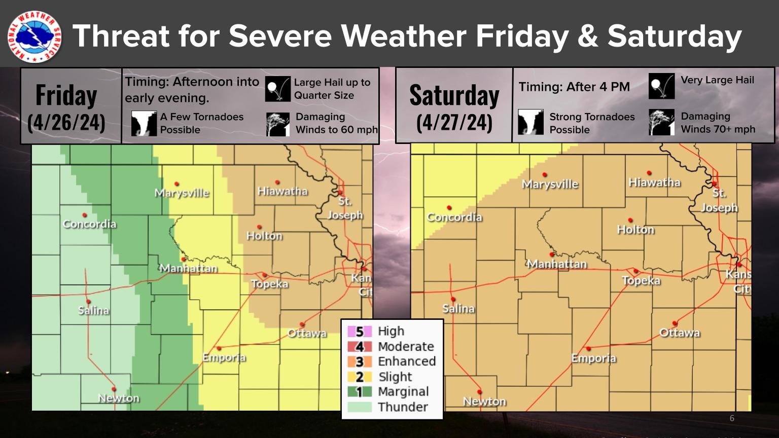 Tornadoes, severe storms possible in Lawrence through Saturday – The ...