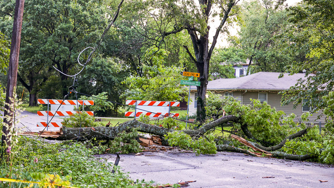 Trees damaged, power out for many in Lawrence and Douglas County after ...