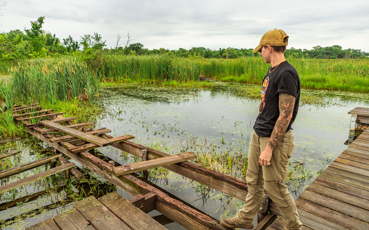 ‘It’s really disheartening’: Haskell Wetlands vandalized, boardwalk ...