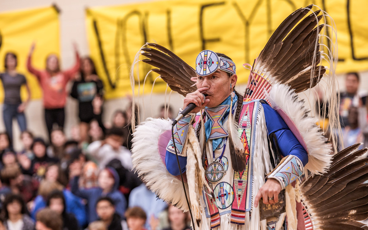 Indigenous rapper Supaman inspires Lawrence youth with stories of ...