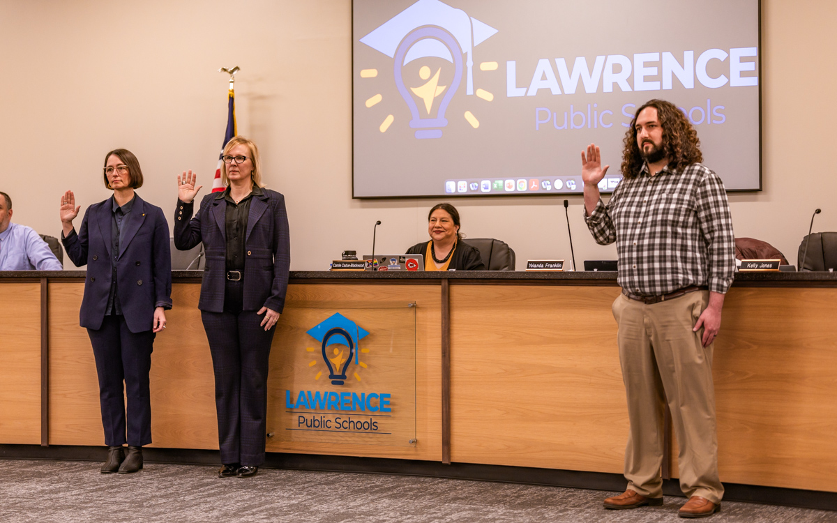 New and reelected Lawrence school board members sworn in – The Lawrence ...